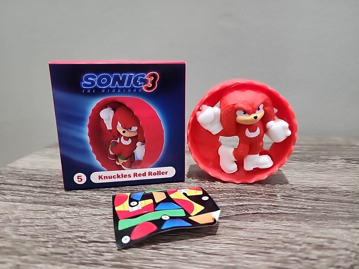 Knuckles Red Roller 2024 McDONALD'S Sonic 3 Hedgehog Movie HAPPY MEAL ...
