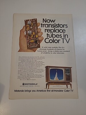 Motorola Color Television 1967 Print Ad 8x11 Vintage | eBay