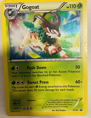 Authentic Gogoat Pokemon Card New | eBay