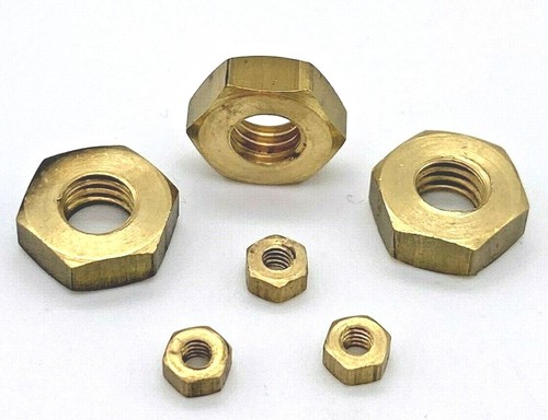 BA Brass Hexagon Full Nuts, 0BA, 1BA, 3BA, 4BA, 5BA, 8BA | eBay
