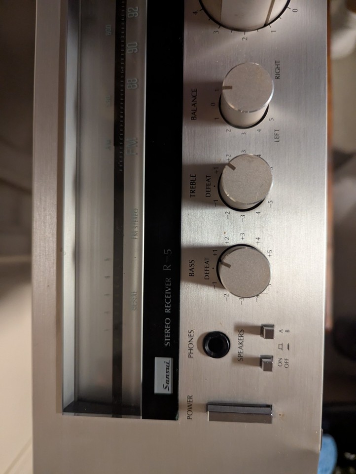 Sansui R-5 AM/FM Stereo Receiver Vintage Hifi • 25 Watts per Channel ...