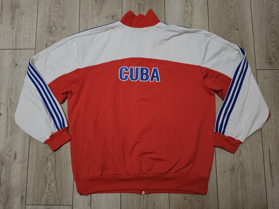 CUBA 2007 VINTAGE OLYMPIC TEAM FOOTBALL JACKET TRAINING JACKET ZIP XL ...
