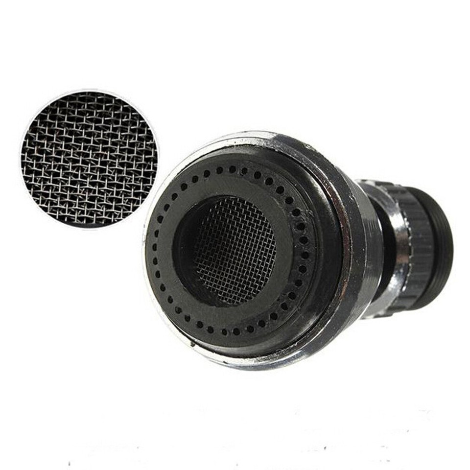 Kitchen Tap Head Aerator 360° Rotate Faucet Swivel End Diffuser Adapter ...