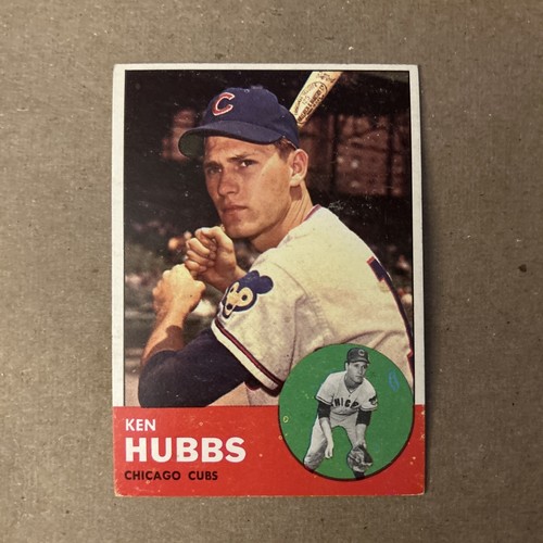 1963 Topps Baseball Ken Hubbs Chicago Cubs Card #15 | eBay