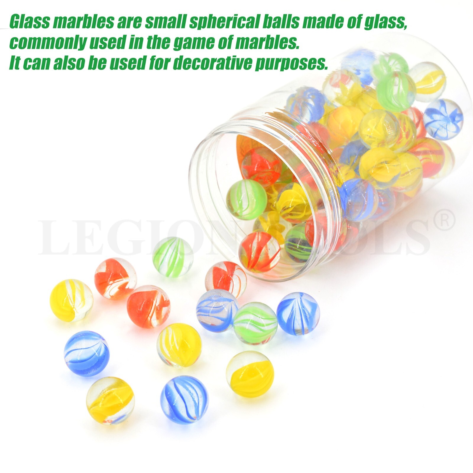 Glass Marbles Colored Glass Balls Craft DIY Toy Gifts Decor Garden ...