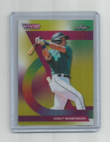 COLT EMERSON (Seattle) 2024 LEAF VIVID BASEBALL HOLO CARD #13 & 10 of ...
