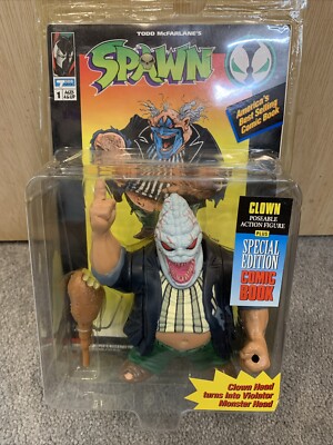 1994 McFarlane Spawn Clown Action Figure Series 1 Special Edition w ...