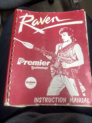 Gottlieb RAVEN Pinball Machine Manual - good used original | eBay