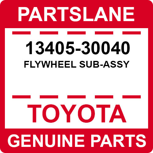 Genuine Toyota 13405-30040 Flywheel Sub-assy 1340530040 OEM for sale ...
