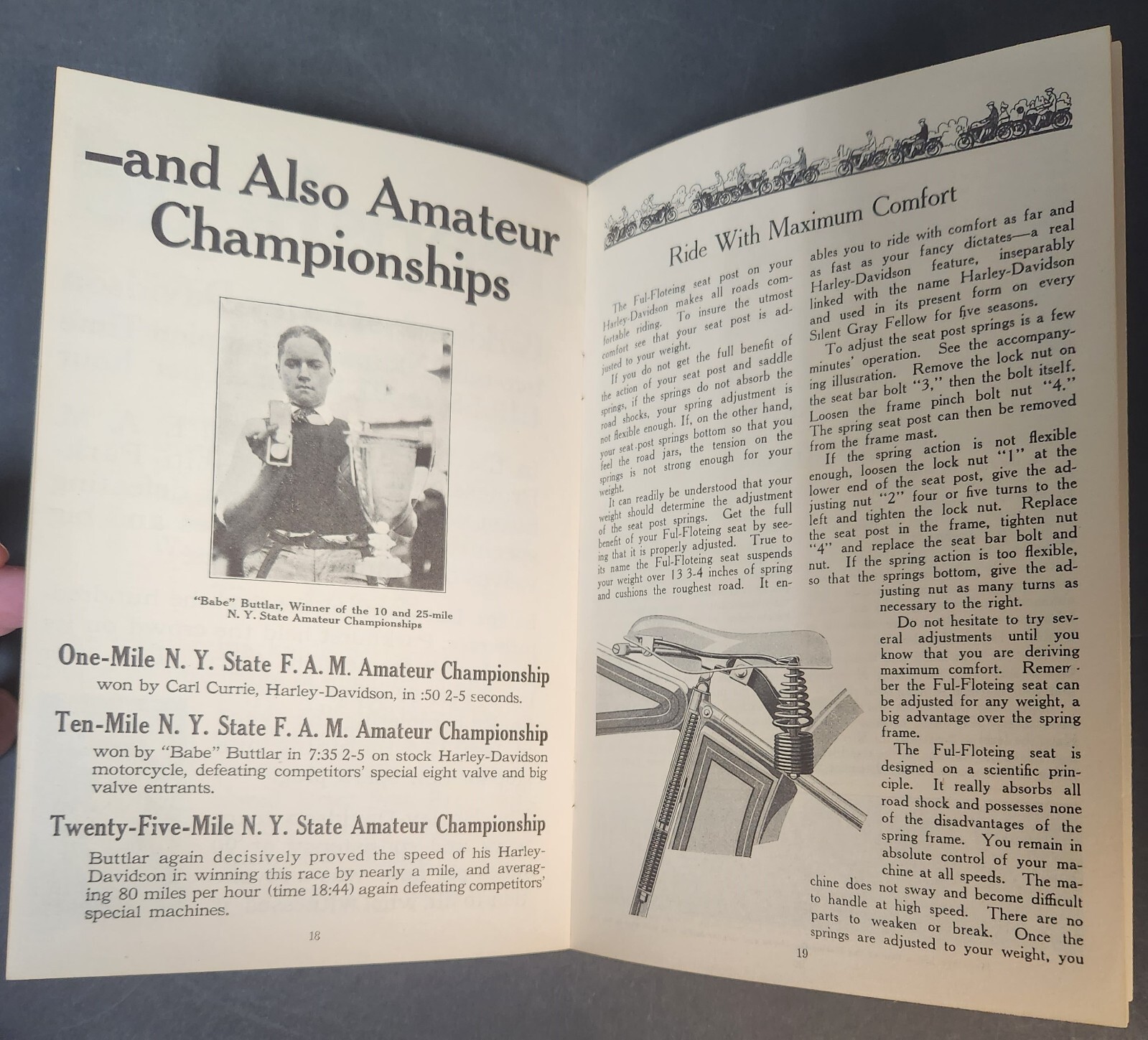 1916 The Harley-Davidson Enthusiast Motorcycle Magazine; VERY RARE ...