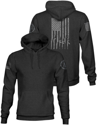 Gun Flag Hoodie- 2A 2nd Amendment Pro Gun American Gadsden Flag ...