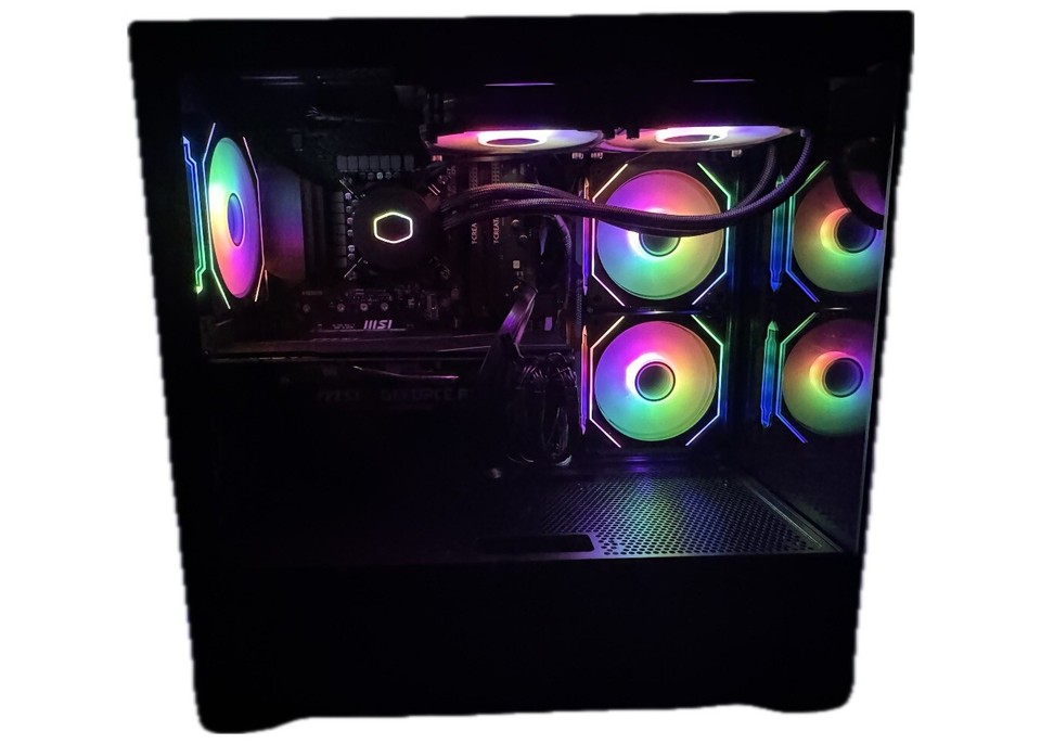 Custom Black Box PC Build Intel i9 12900k 32 Gb Ram MSI GPU Liquid ...
