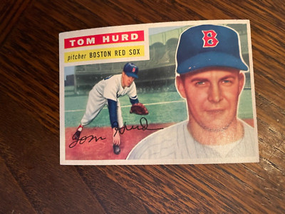 1956 TOPPS #256 TOM HURD BOSTON RED SOX BASEBALL CARD NM | eBay