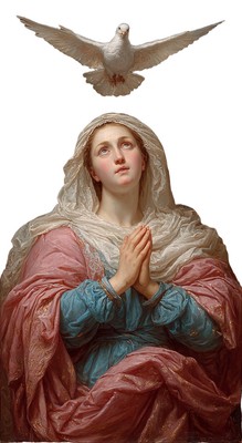 Mary With Dove Vinyl Car Decal Sticker – Waterproof & UV-Resistant 4.96 ...