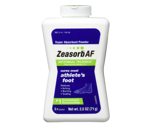 Zeasorb AF Antifungal Powder Miconazole Nitrate 2% Athlete's Foot 2.5oz ...