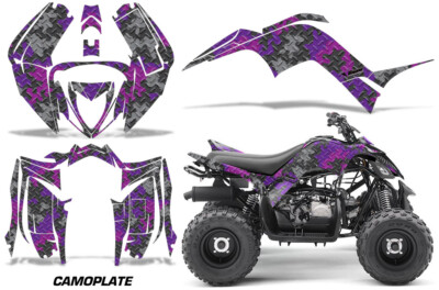 Graphics Kit Decal Sticker For Yamaha Raptor 90 YFM90 16-23 Camoplate ...