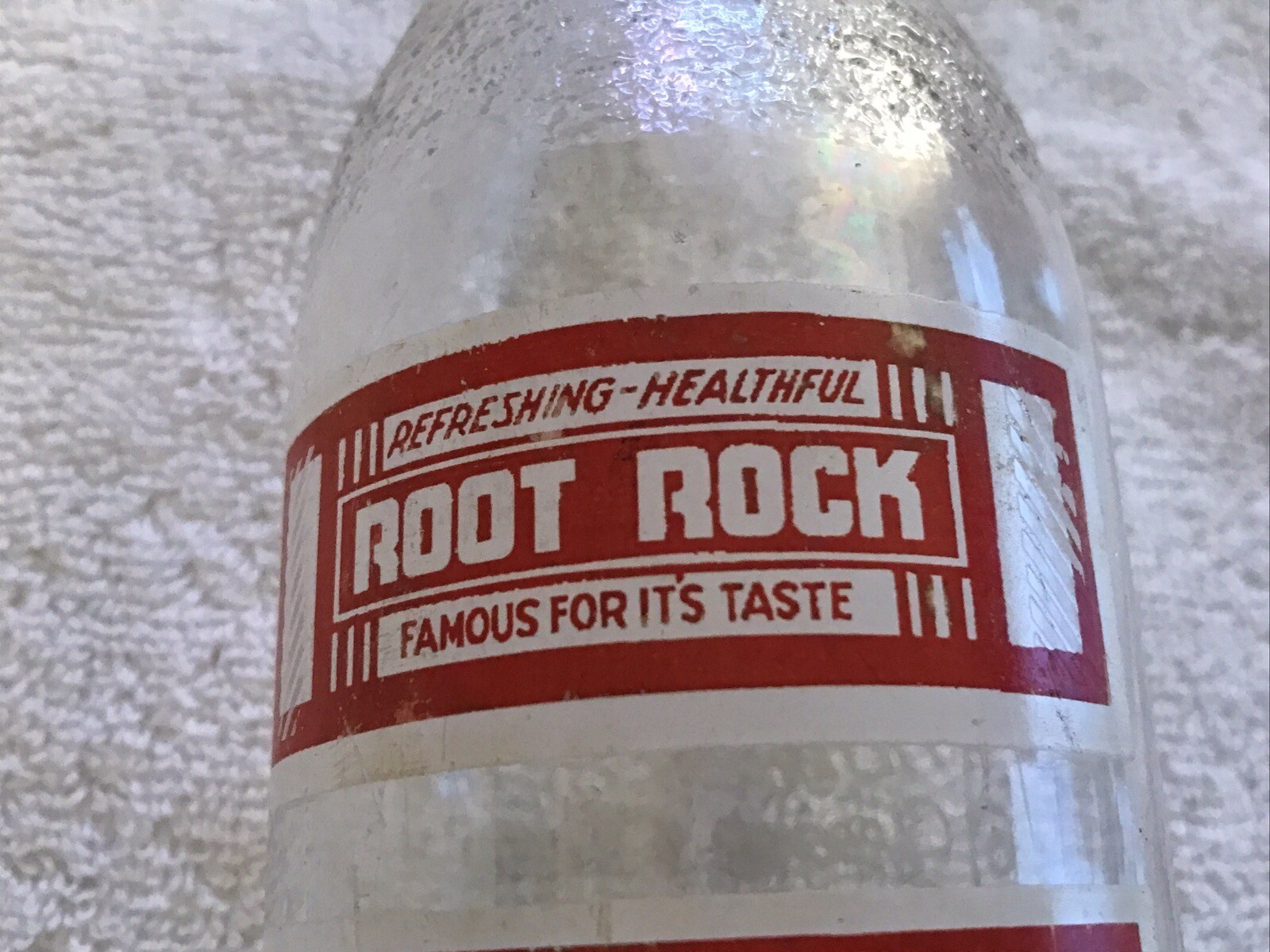 1940 ROOT ROCK BEVERAGES VINTAGE PINT SODA BOTTLE, WASHINGTON, D. C ...