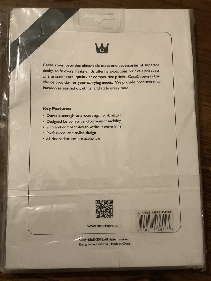 Dark Purple Protective Case Casecrown for Kindle Fire HD 8.9 New | eBay