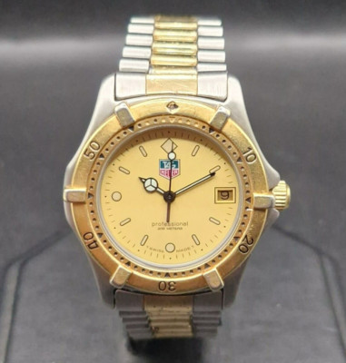 TAG Heuer 2000 Professional 200M 964.013 Mens Swiss Gold Plated Quartz ...