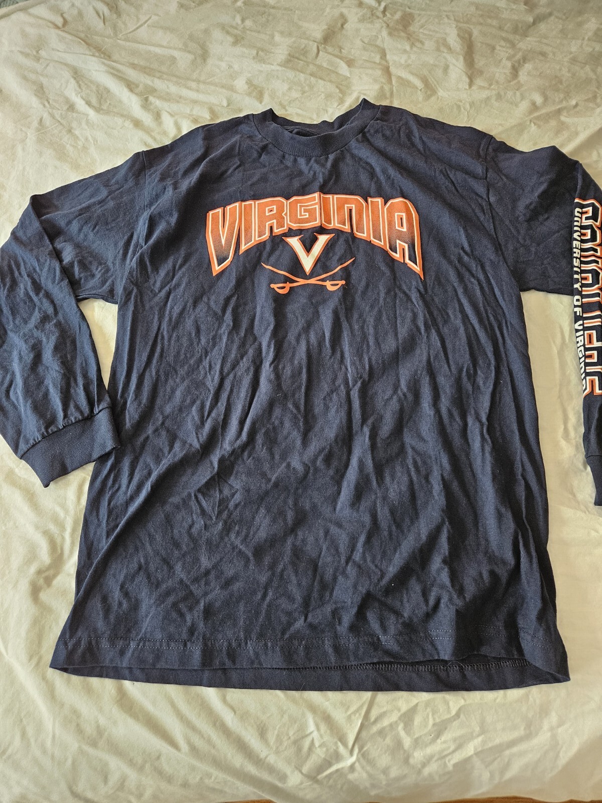 University Of Virginia UVA Long Sleeve CI Sport Unisex Large Good ...