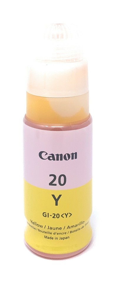 Canon GI-20 Ink 4 Bottle Pack (CMYL) for Continuous ink Megatank ...