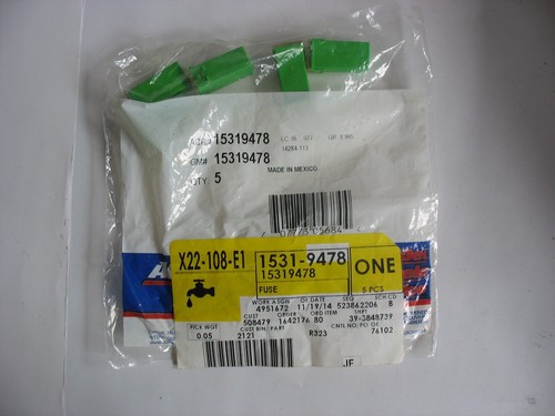 New NOS GM ACDelco 15319478 Main Power Fuse Qty.5 | eBay