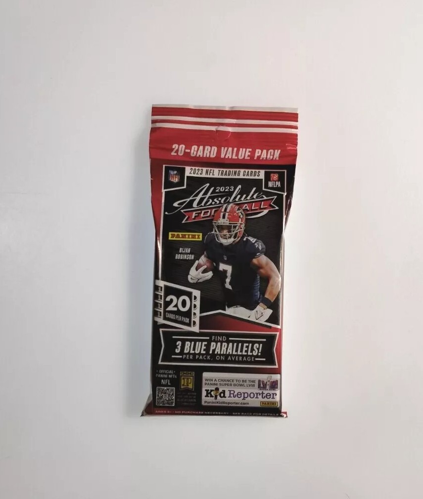 2023 Panini Absolute Football 20 Card Value Cello Fat Pack NEW SEALED ...