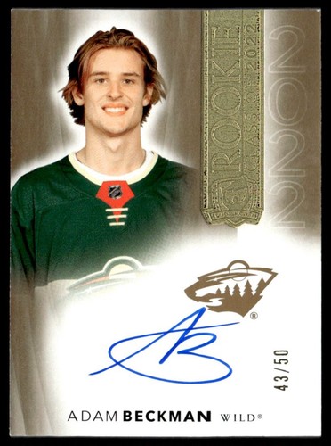 2021-22 Upper Deck The Cup Rookie Class of 2022 Gold Adam Beckman Auto ...
