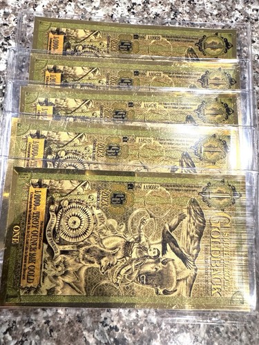 5 - 1$ Dollar Gold backs | eBay