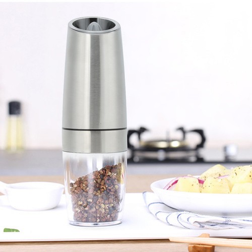 (Silver)Household MultiFunctional Electric Grinding Tool Pepper Mill US ...