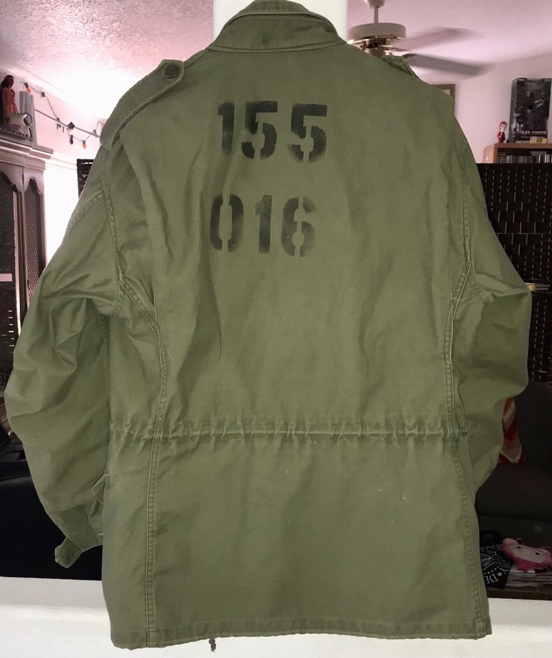 FIELD JACKET, M-65 OLIVE DRAB, STOCKADE JACKET, GI SURPLUS, M/R, 1973 ...