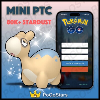 Pokémon PTC Go - Shiny Numel - 80K Stardust Read Description | eBay