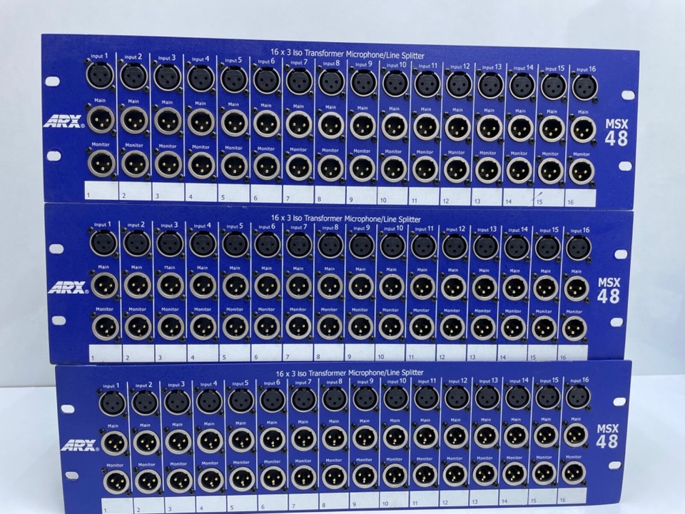 ARX MSX48 16*3 iso Transformer Microphone/Line Splitter | eBay