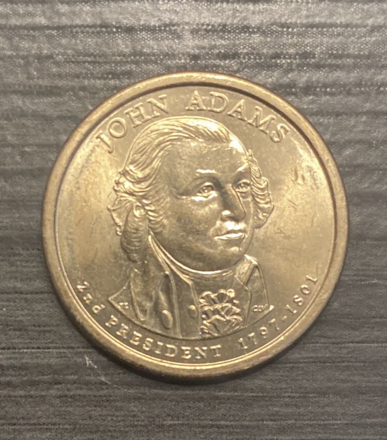 *VINTAGE* RARE JOHN ADAMS 1797-1801 2007 D ONE DOLLAR COIN E PLURIBUS ...
