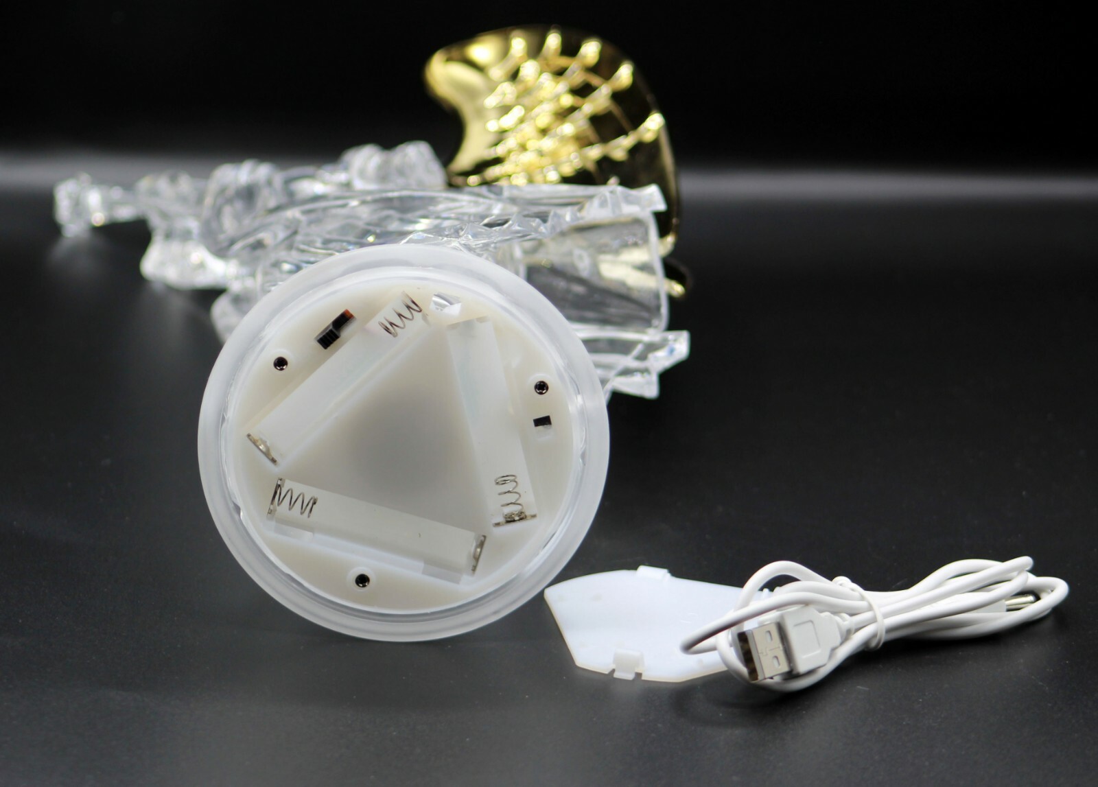 New Figurine Light-up Praying Angel Statue Night Light Cute Cherub ...