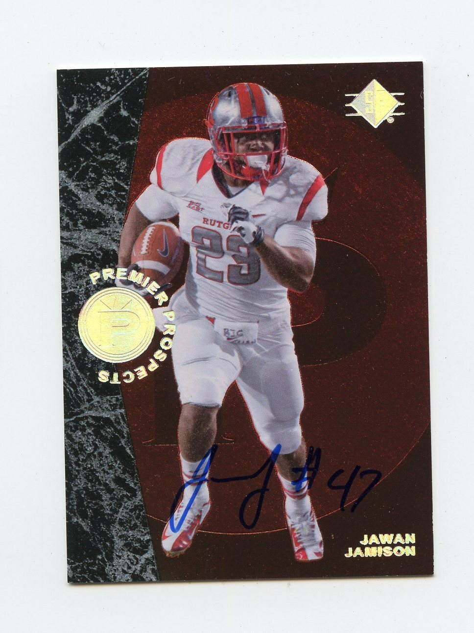 2013 SP AUTHENTIC PREMIER PROSPECTS AUTOGRAPH AUTO #22 JAWAN JAMISON ...