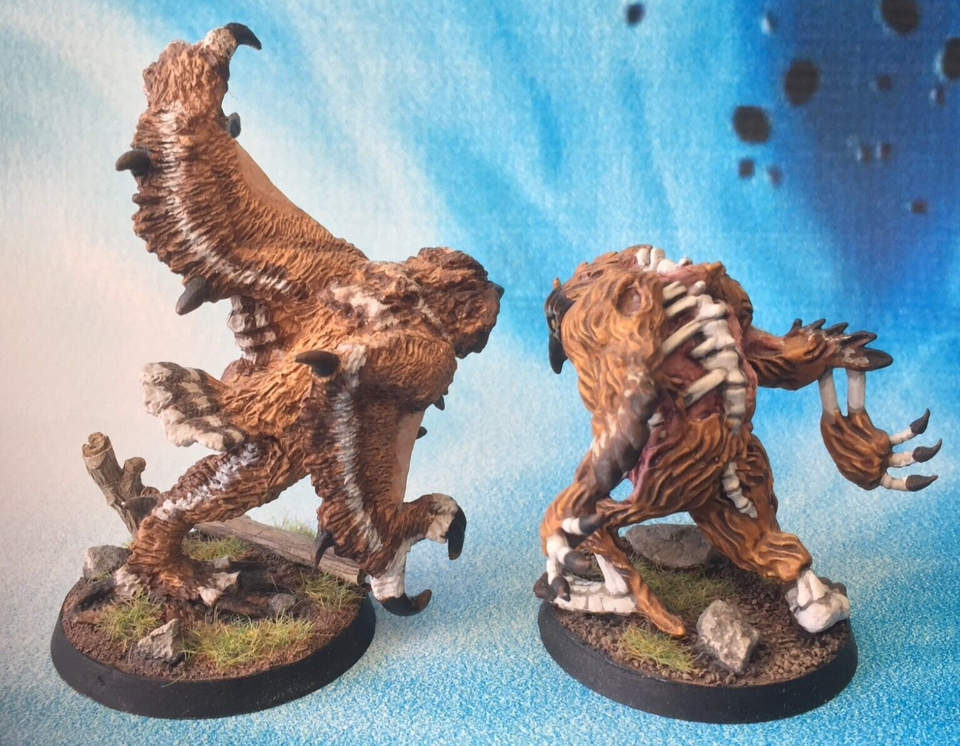 Owl Bear & Undead Owlbear Professionally Hand Painted D&D Miniatures ...