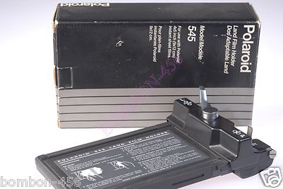 POLAROID 545 SHEET FILM BACK WITH ORIGINAL BOX. XLNT CONDITION! | eBay