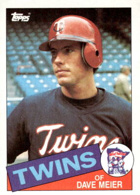 1985 Topps #356 Dave Meier - Minnesota Twins | eBay