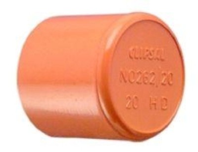 8x Clipsal RIGID PVC CONDUIT END CAPS Orange *Australian Brand- 32mm Or ...