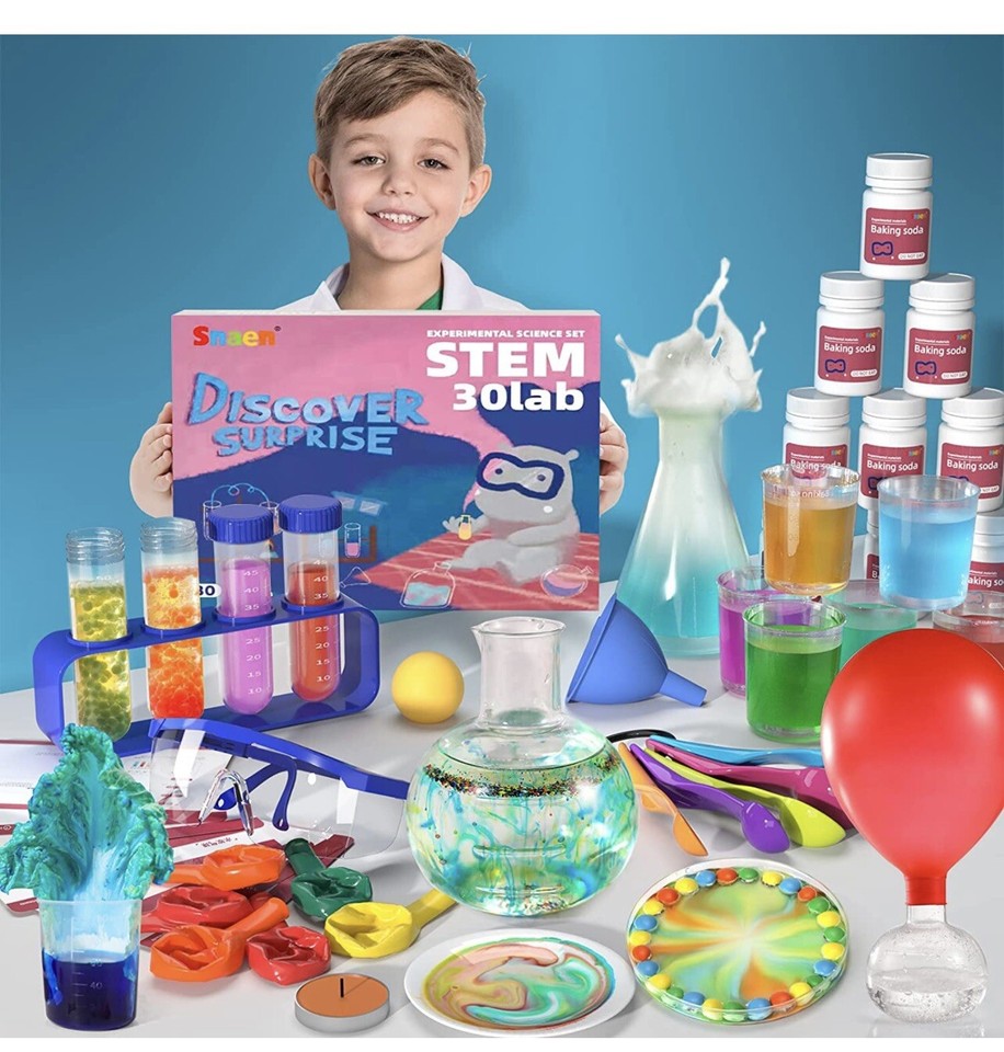 SNAEN Discover Surprise Science 30 Experiment Kit Stem Open But New | eBay