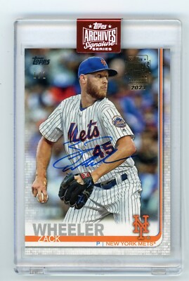 2023 Topps Archives Signature Series Zack Wheeler Auto 1/1 | eBay