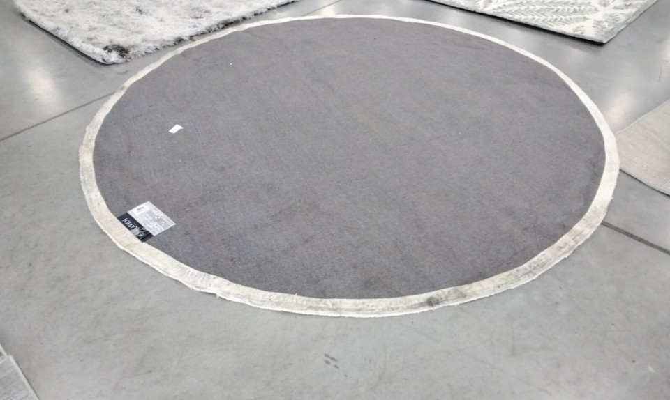 IVORY 8' X 8' Round Loose Thread Rug, Reduced Price 1172723021 HK212A ...