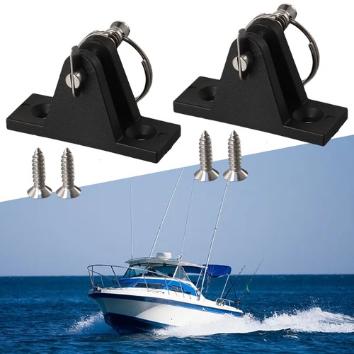 2x Deck Hinge Side Mount Bimini Top Boat Brand New Fitting Hardware | eBay