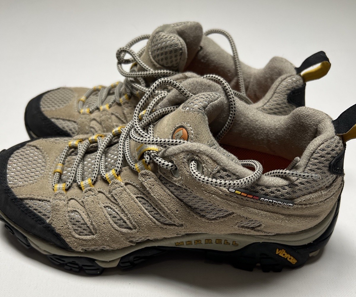 Merrell Womens Moab Continuum Hiking Shoes Vibram Walnut 8.5 | eBay