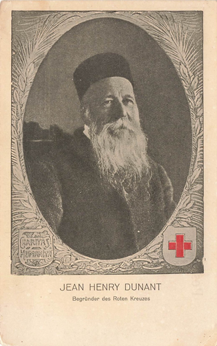 Ak 1.WK Jean Henry Dunant Begründer Des Red Cross Patriotica Postcard ...