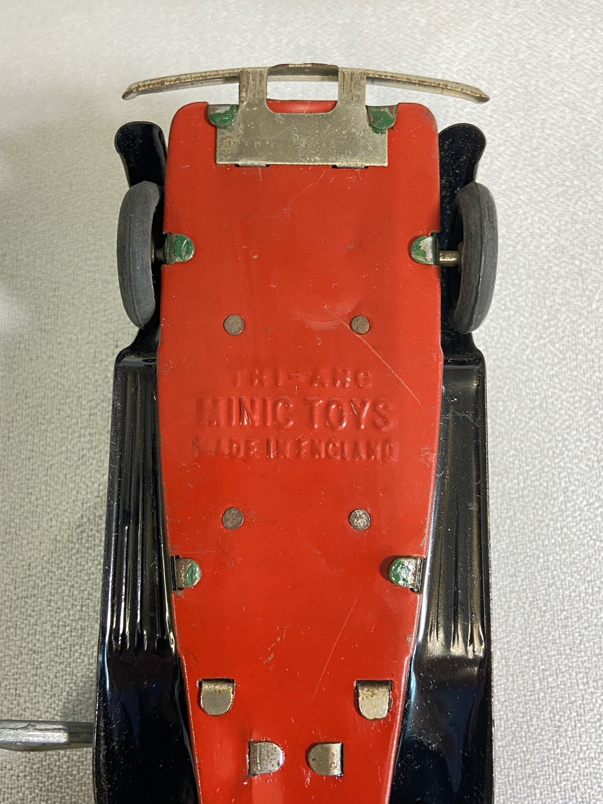 Tri-Ang Minic Toys Tin Wind Up Green Black Roadster England W Key Works ...