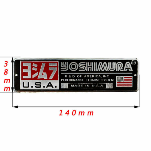 2Pcs Aluminum Motorcycle Heat-resistant Sticker USA Plate Emblem Decal ...