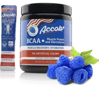 BCAA Powder Blue Raspberry-Pre or Post Workout,Muscle Recovery Drink | eBay