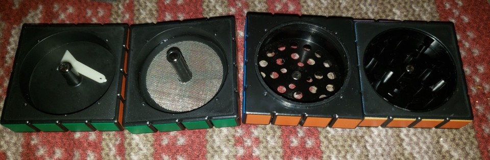 Rubik's Cube Grinder / Herb Grinder 80's Style | eBay